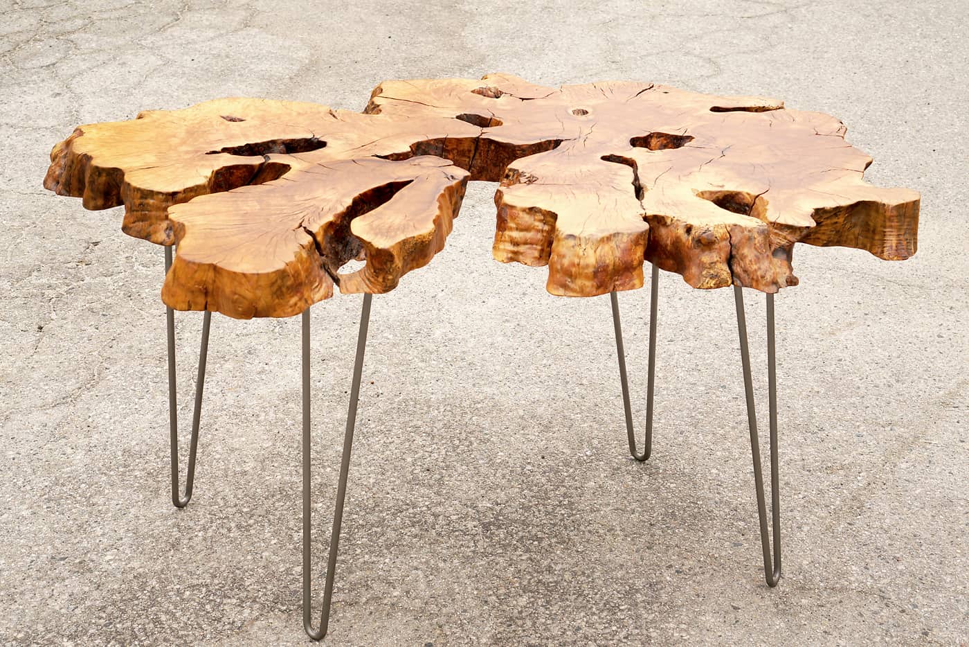 Custom Furniture Featuring Slabs | Offerman Woodshop