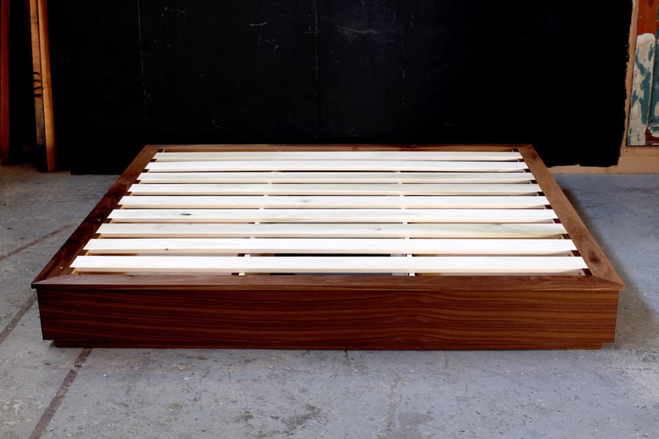 Walnut Bed With Drawers | Offerman Woodshop